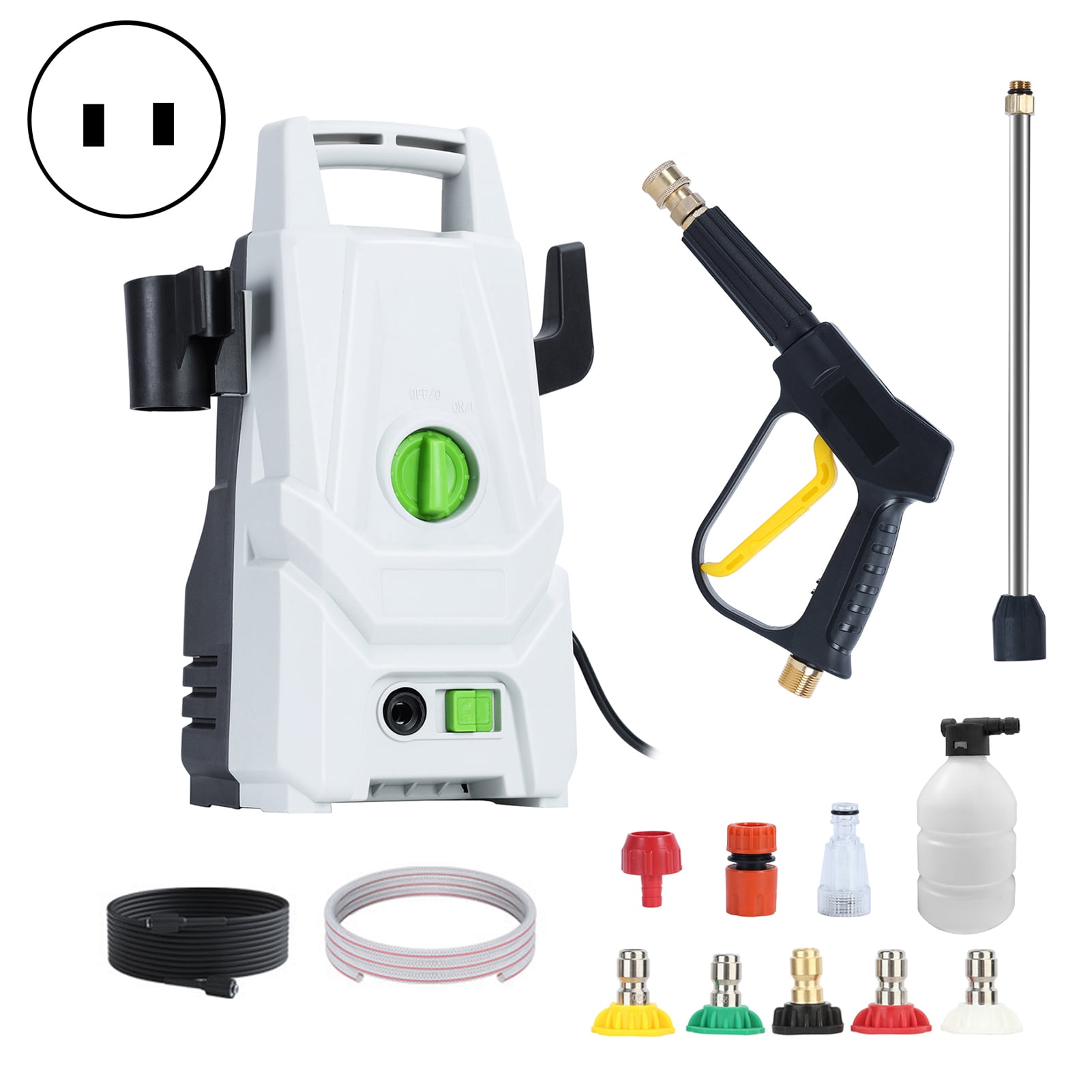 Anvazise Car Washer, Electric Pressure Washer, 100BAR Power Washer with ...