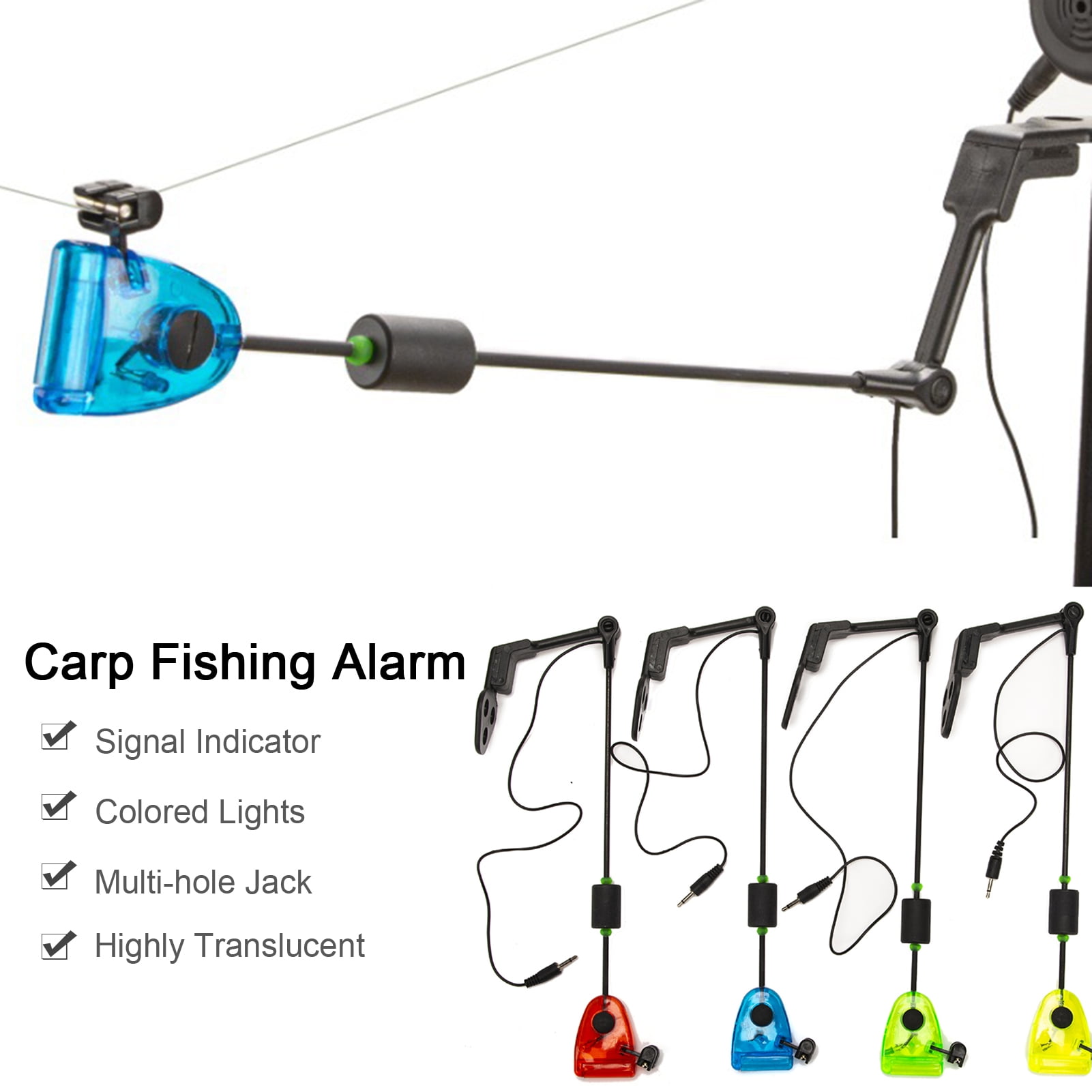 Anvazise Carp Fishing Alarm Waterproof Flashing Colored Lights Highly ...