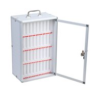 BENTISM Acrylic Cell Phone Locker Box Storage Cabinet Pocket w/Keys 10 ...