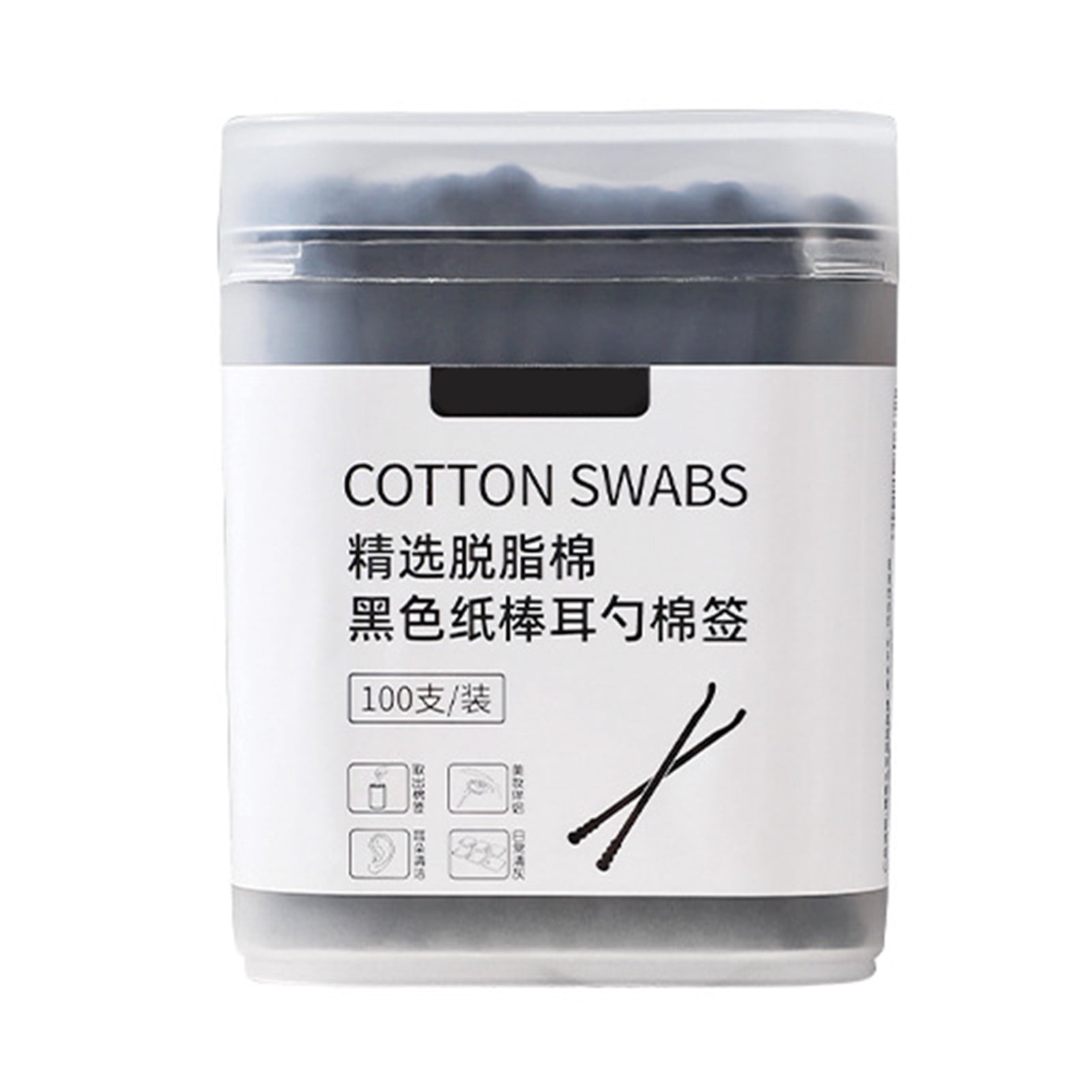 Anvazise Cotton Swab Dual Head User-friendly Plastic Ear Cleaner Swab ...