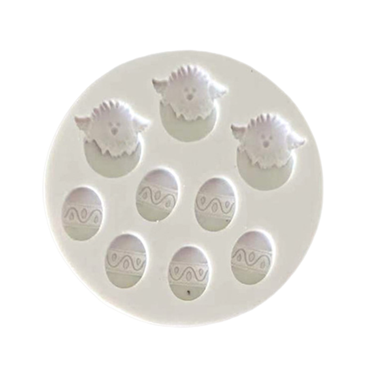 Anvazise Cute Chicken Egg Shaped Easter Silicone Mold Chocolate Fondant ...