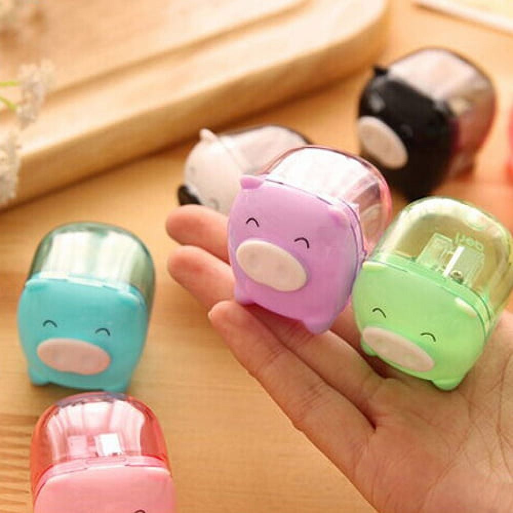 Anvazise Cute Mini Pig Shaped Super Cartoon Student Pencil Sharpener ...