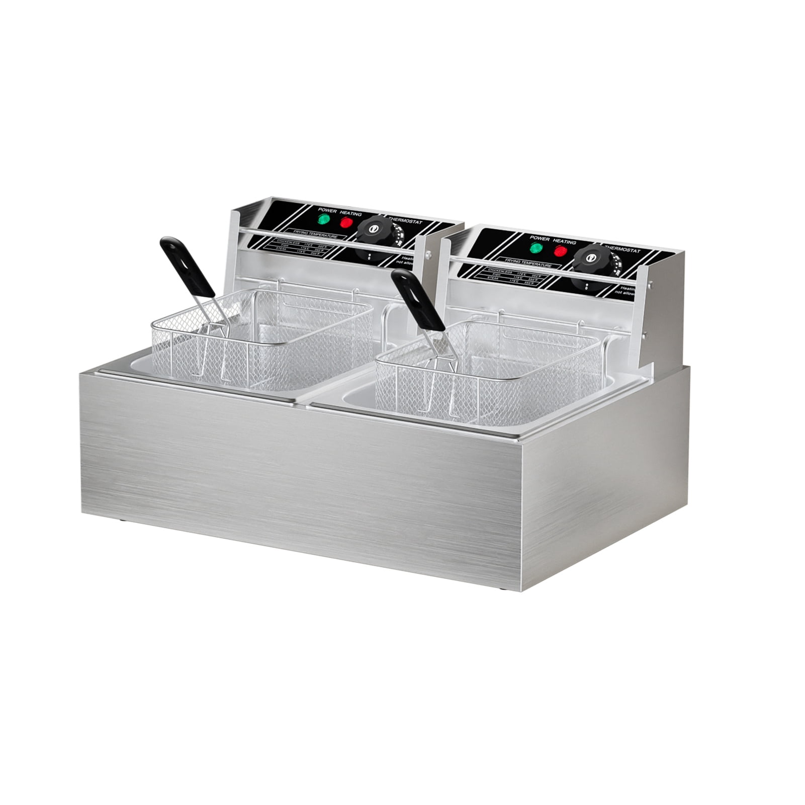 Anvazise Electric Deep Fryer, 5000W Dual Tank Commercial Deep Fryer ...