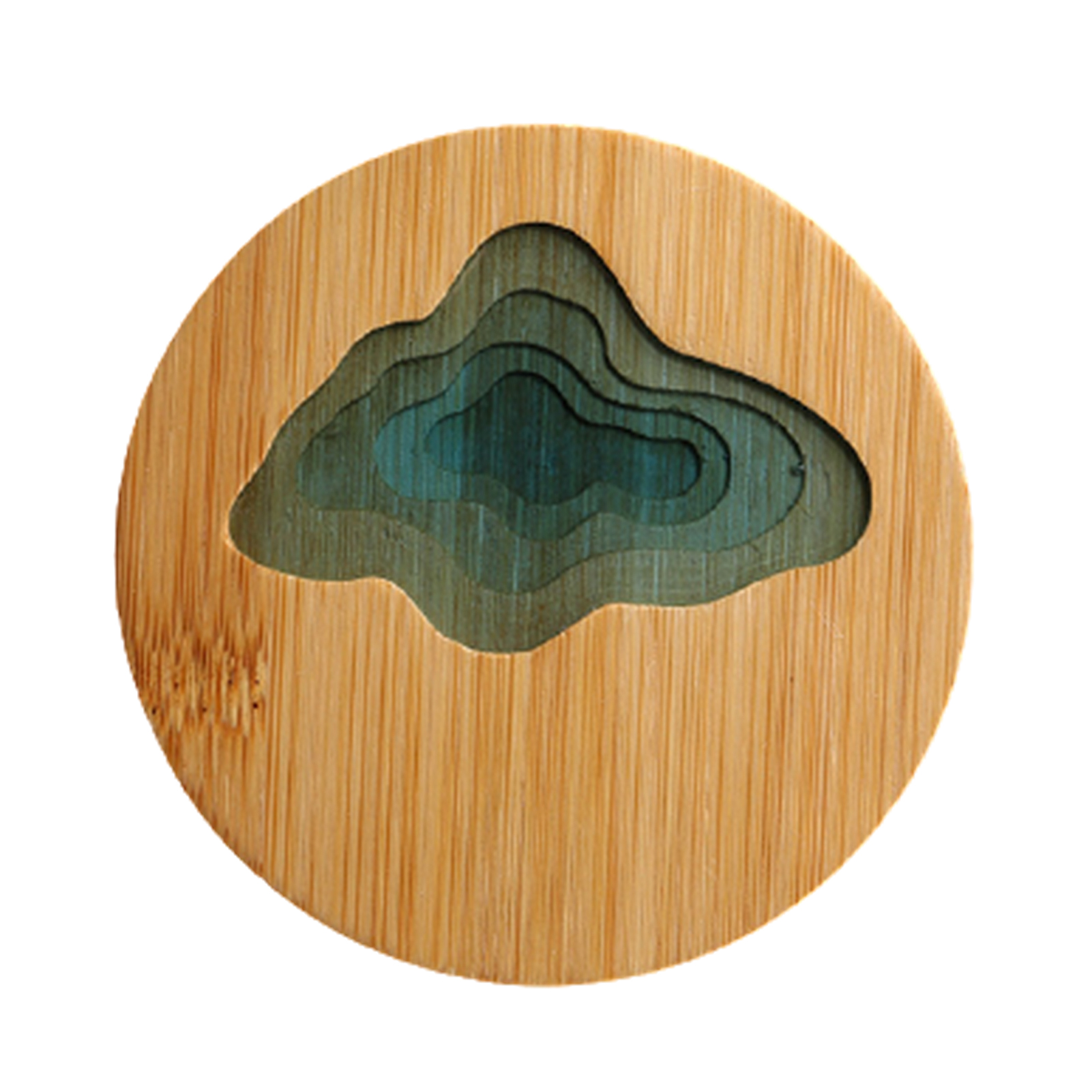 Anvazise Epoxy Resin Transparent Bamboo Insulation Pad Landscape ...