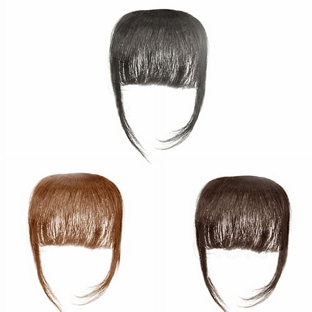 Anvazise Fashion Women Girl Thin Straight Clip on Front Fringe Bangs ...