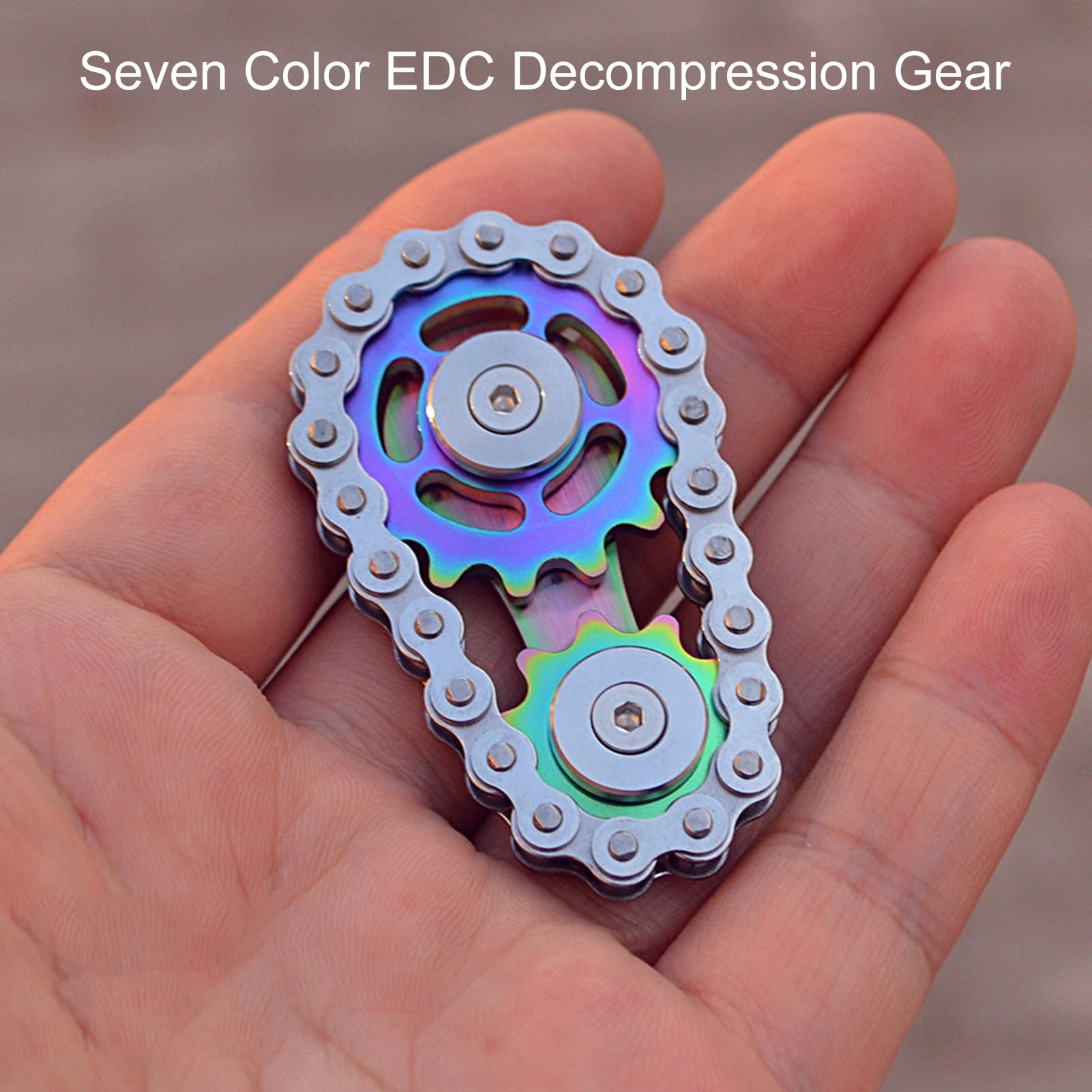 Anvazise Flywheel Fidget Toy Metal Gyro Sprocket Hand Fidget Finger Toy ...