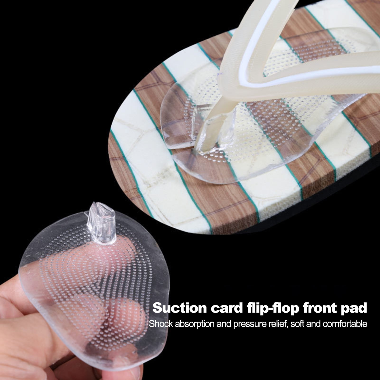 Anvazise Foot Pad High Elasticity Shock Proof U Shape Clip Flip Flops ...