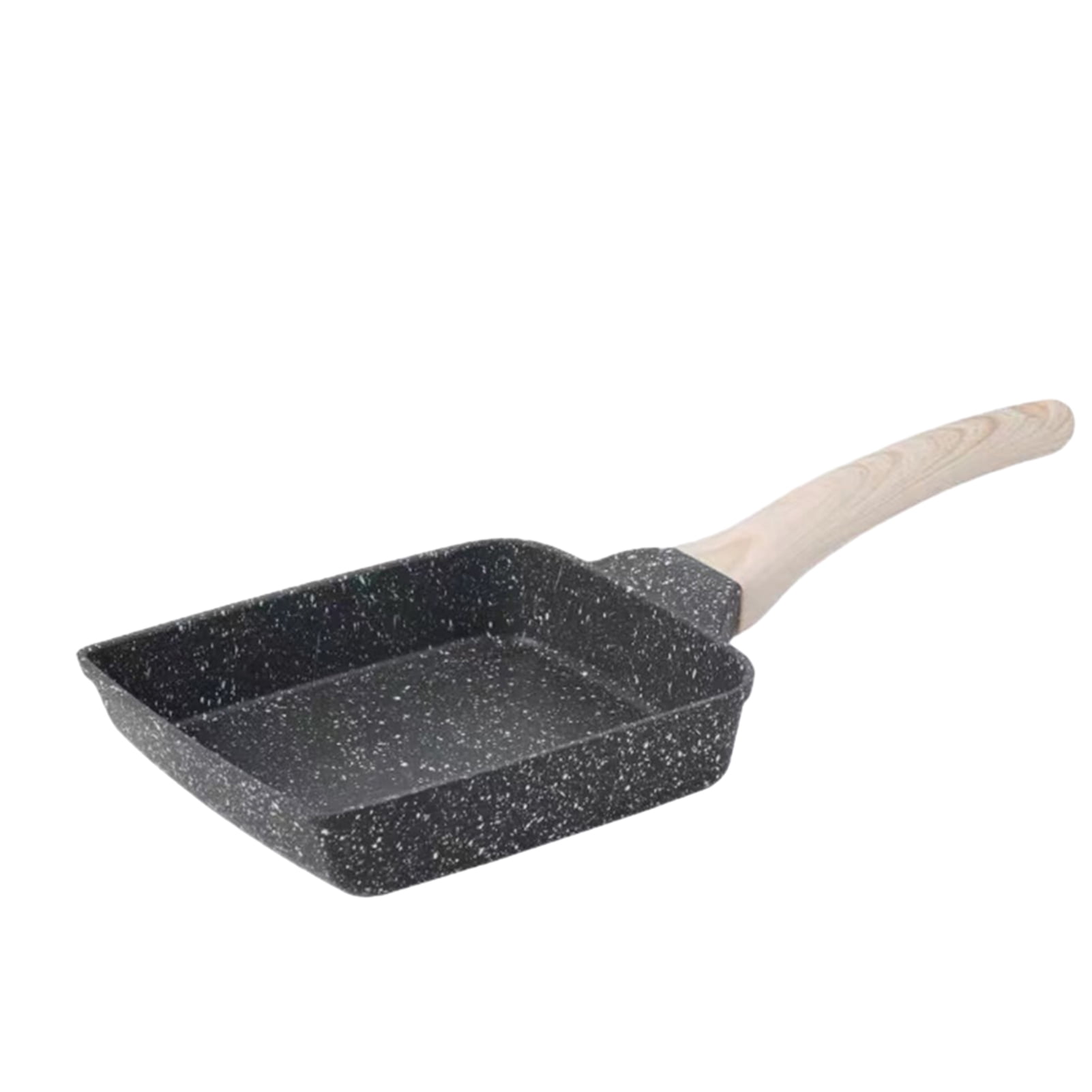 Anvazise Japanese Tamagoyaki Pan with Wooden Handle Nonstick Rectangle ...