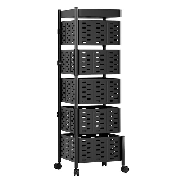 Anvazise Kitchen Trolley Rotating Trolley, Square Kitchen Trolley ...