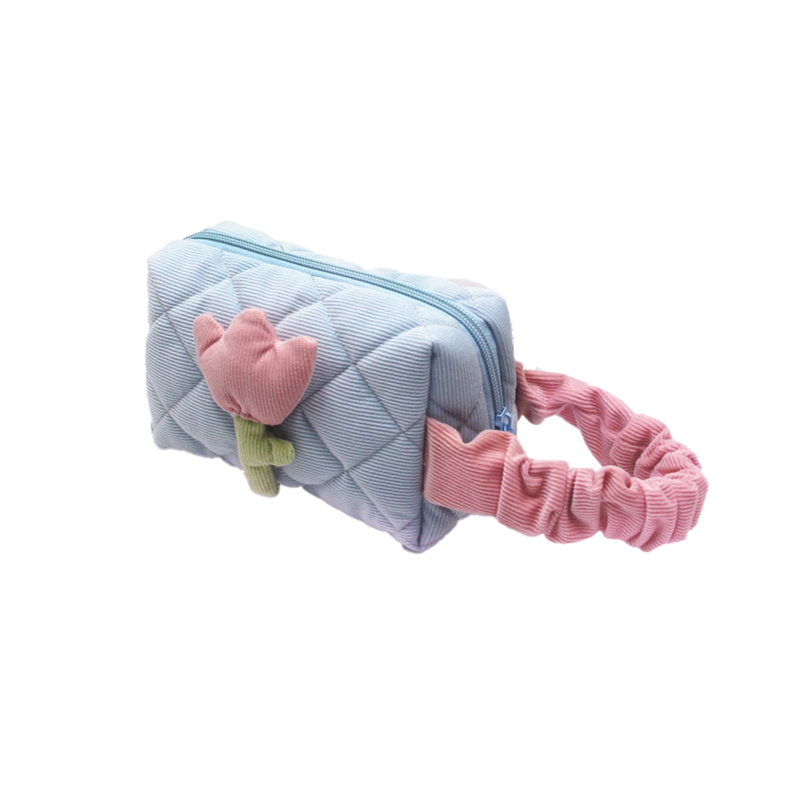 Anvazise Makeup Bag Large Capacity Lovely Corduroy Ins Candy Colors ...