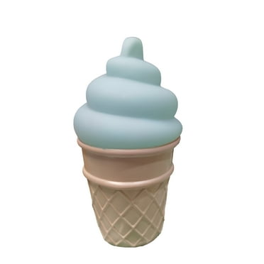 Novelty Ice Cream Cone Shaped Night Light Desk Table Lamp Kids Children ...