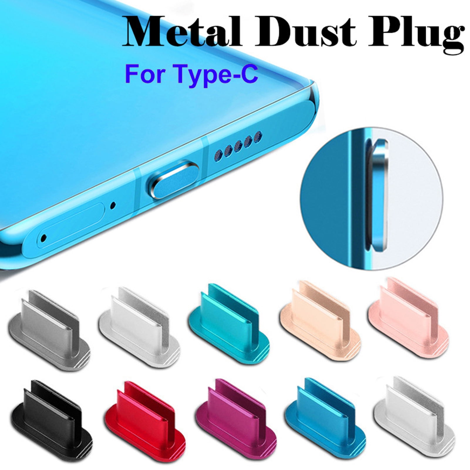 Anvazise Phone Dust Plug Set,Universal TYPE-C Dustproof Easy ...
