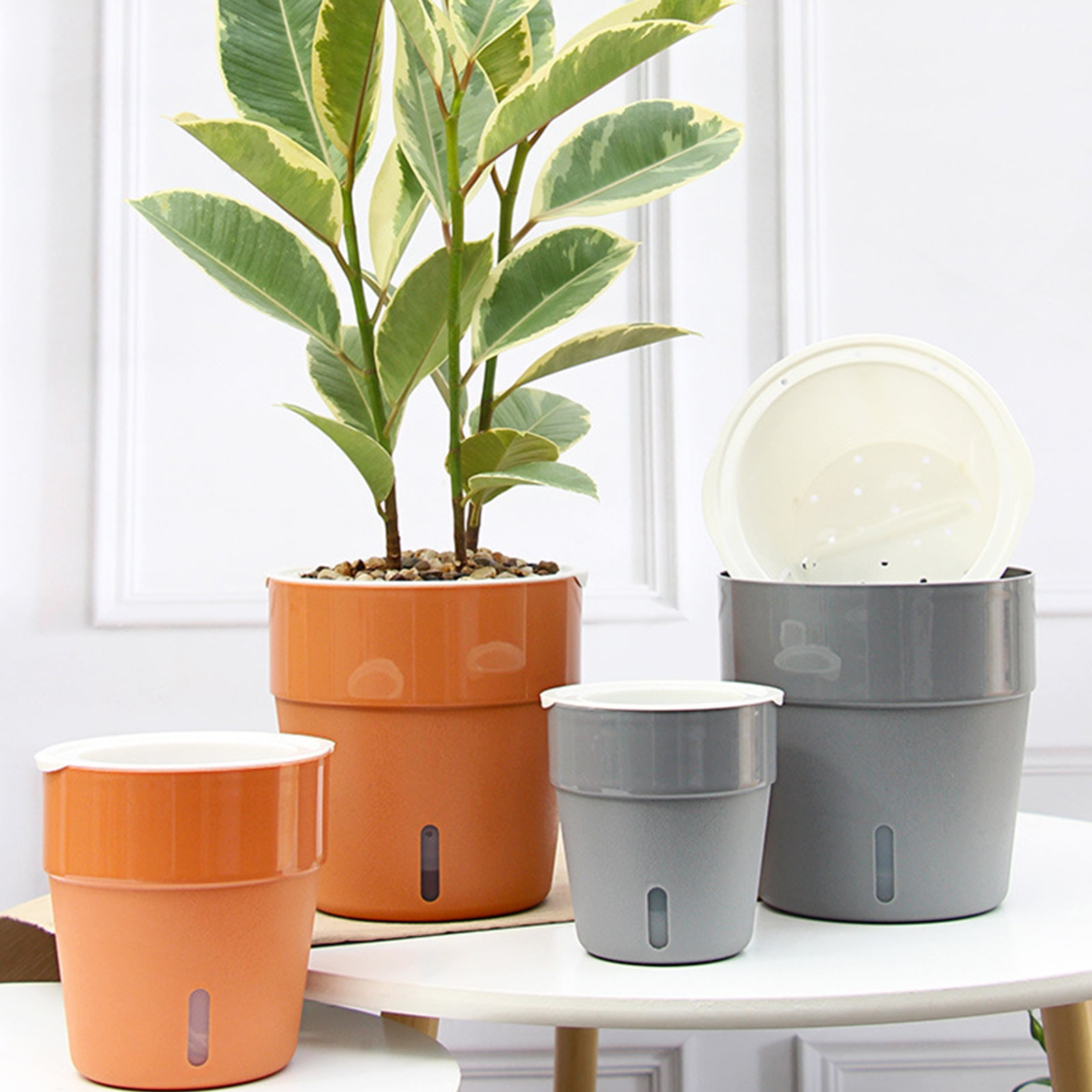 Anvazise Plant Pot Eye-catching Heat Resistant Plastic Automatic Water ...