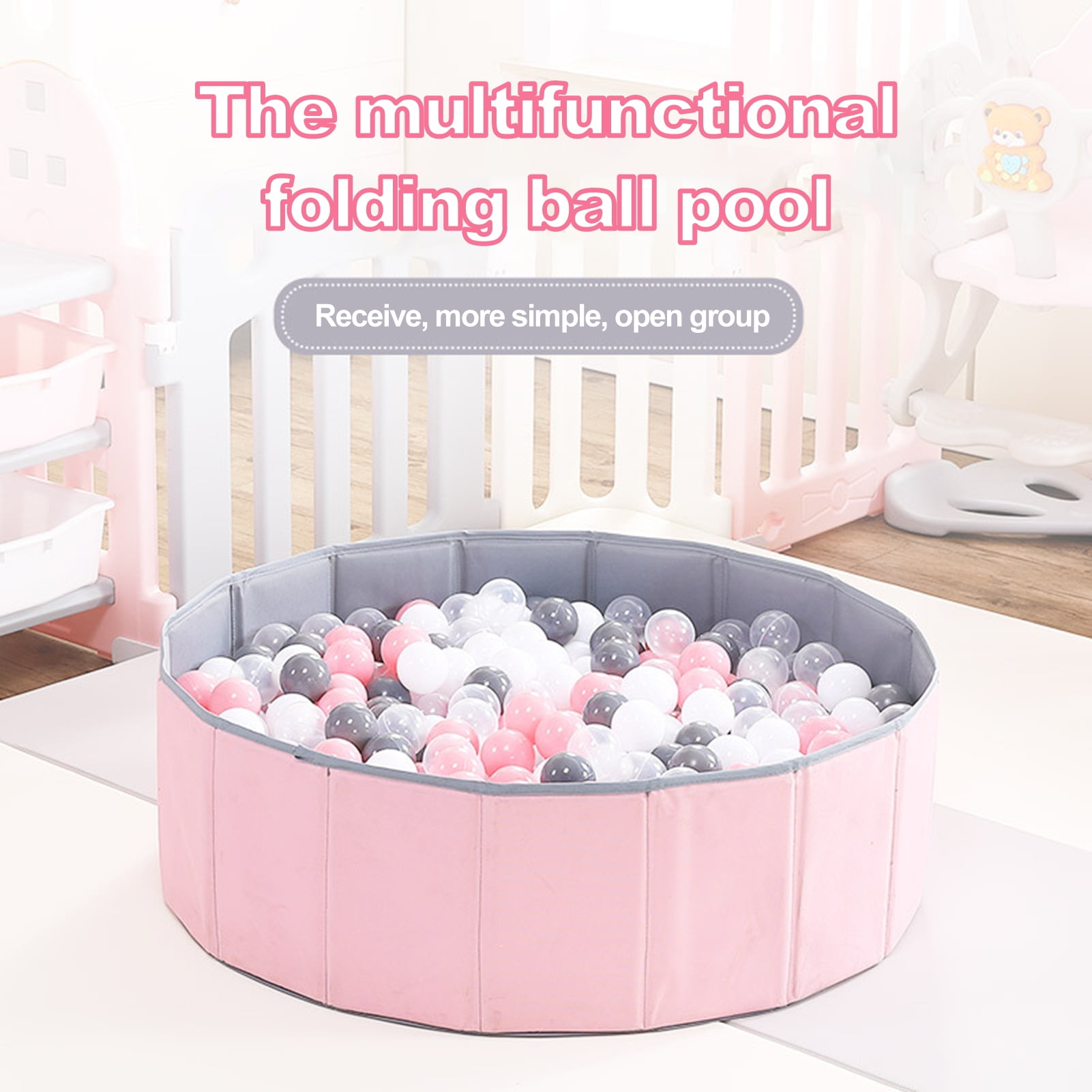 Anvazise Play Ball Pool Foldable Double Layer Multipurpose Oxford Cloth ...