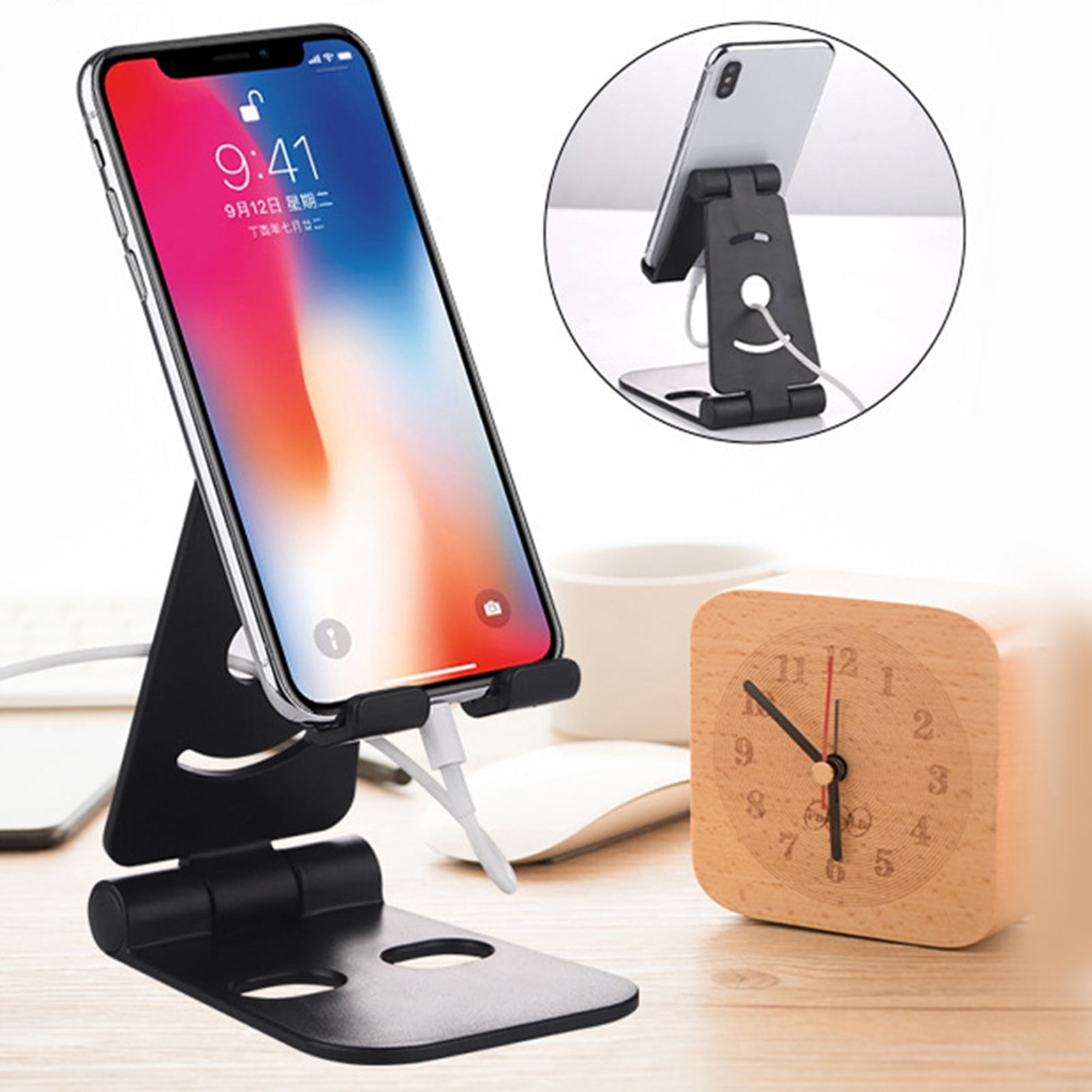 Anvazise Portable Foldable Desktop Tablet Phone Bracket Lazy Holder for ...
