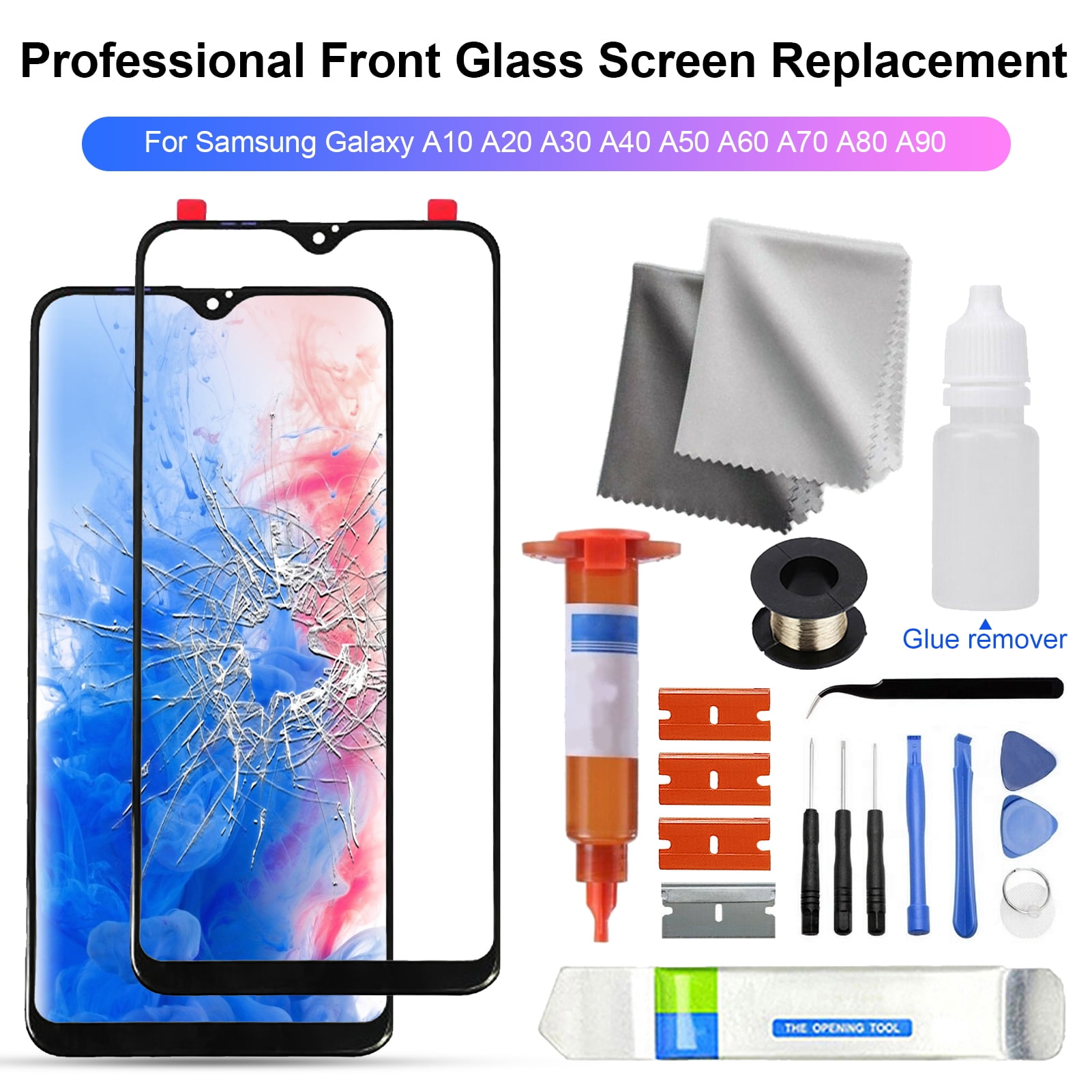 Anvazise Professional Front Glass Screen Replacement Repair Kit for ...