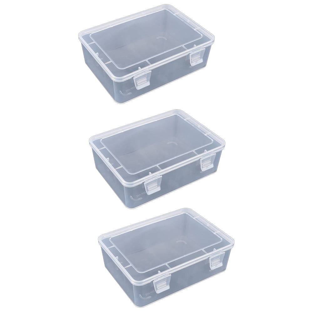 Anvazise Rectangle Transparent Large Capacity Plastic Storage Box ...