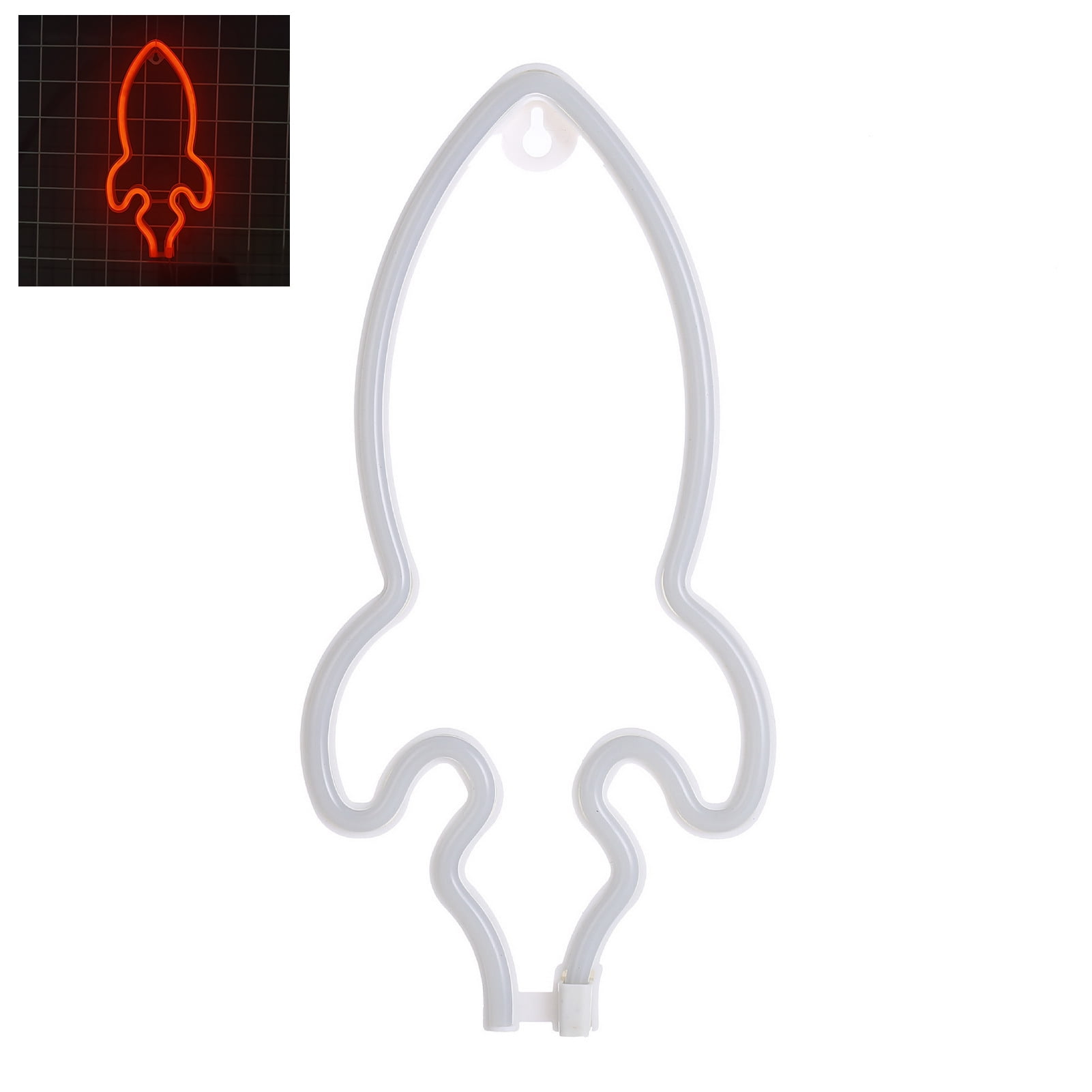 Anvazise Rocket Neon Sign USB/Battery Operated Creative Shape Stunning ...