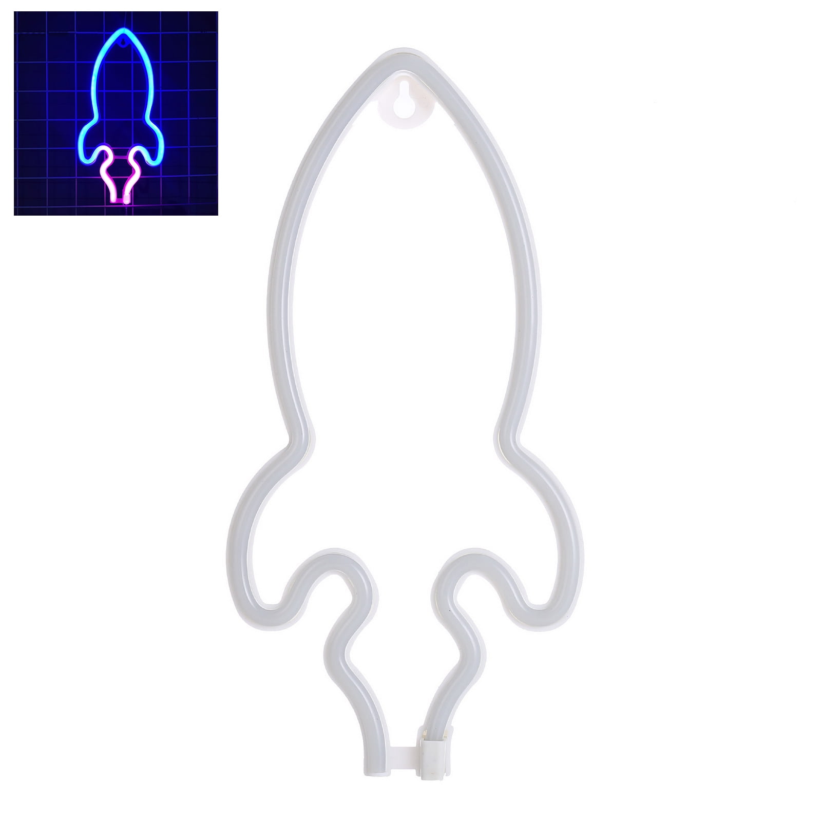 Anvazise Rocket Neon Sign USB/Battery Operated Creative Shape Stunning ...