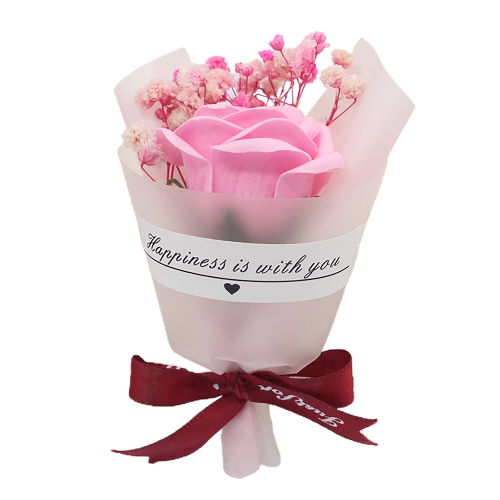 Anvazise Soap Rose Flower Rich Foam Perfect Wrap Ornamental Beautiful