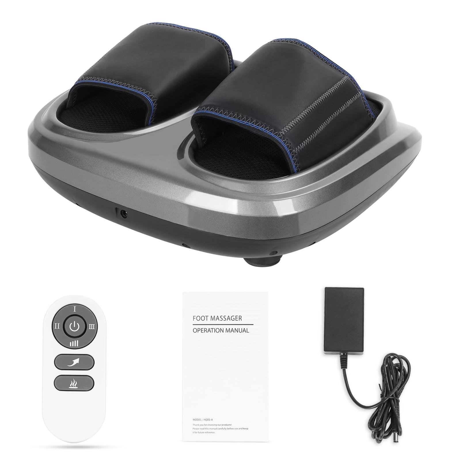 Anvazise Thermal Heating Foot Massage Machine, Foot Massager with Air ...