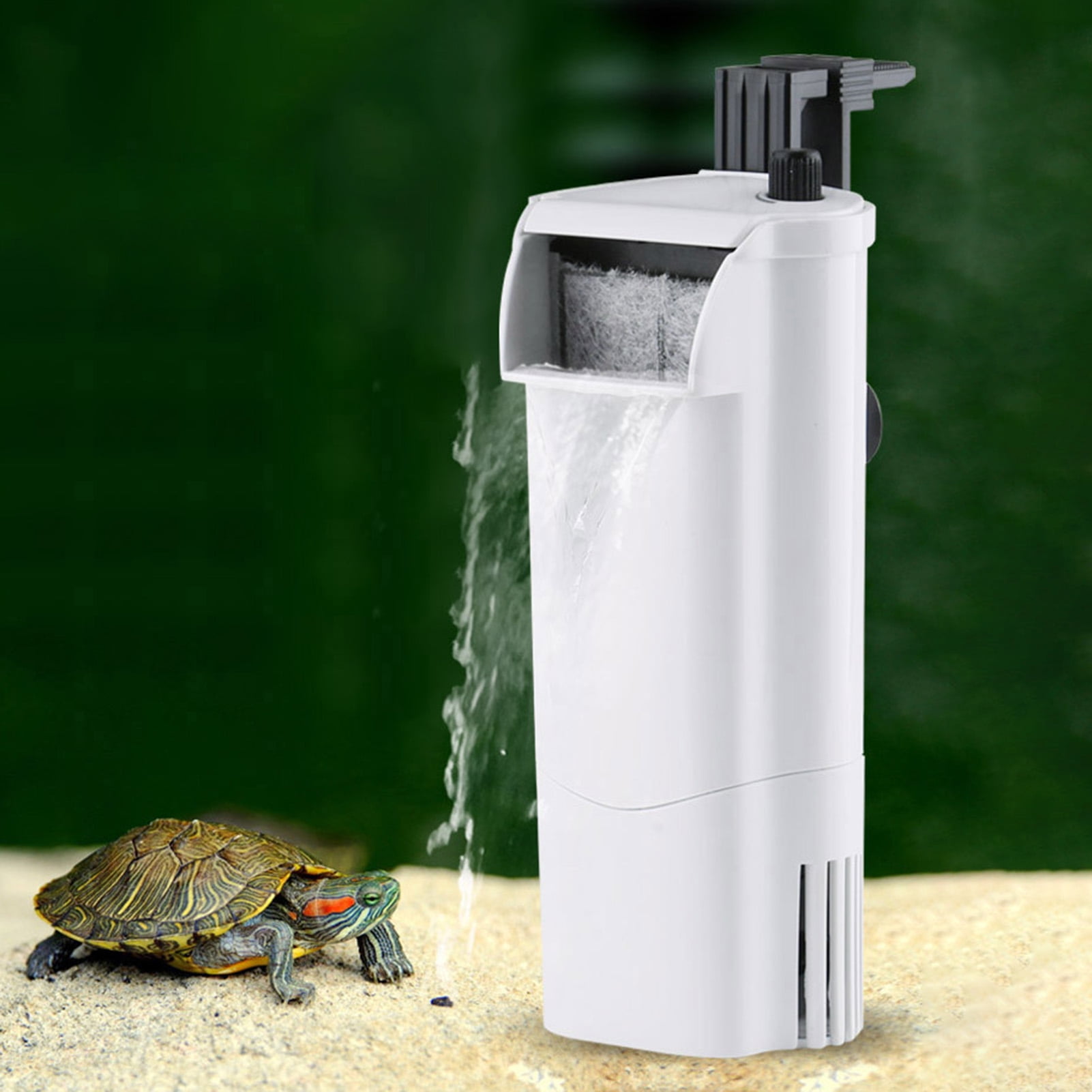 Anvazise Turtle Tank Filter Low Water Level Silent Strainer Suction Cup ...