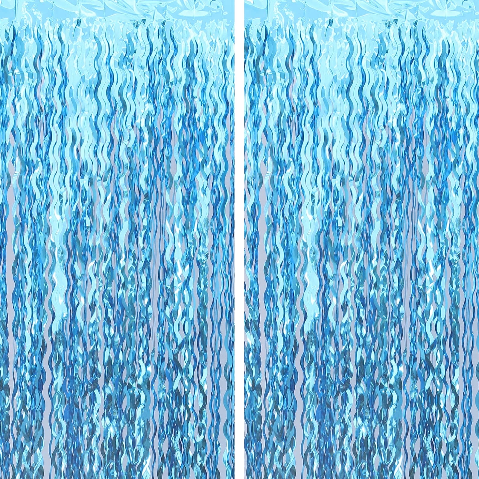 Anvazise Wavy Tinsel Foil Fringe Curtains Vibrant Color Sparkling ...