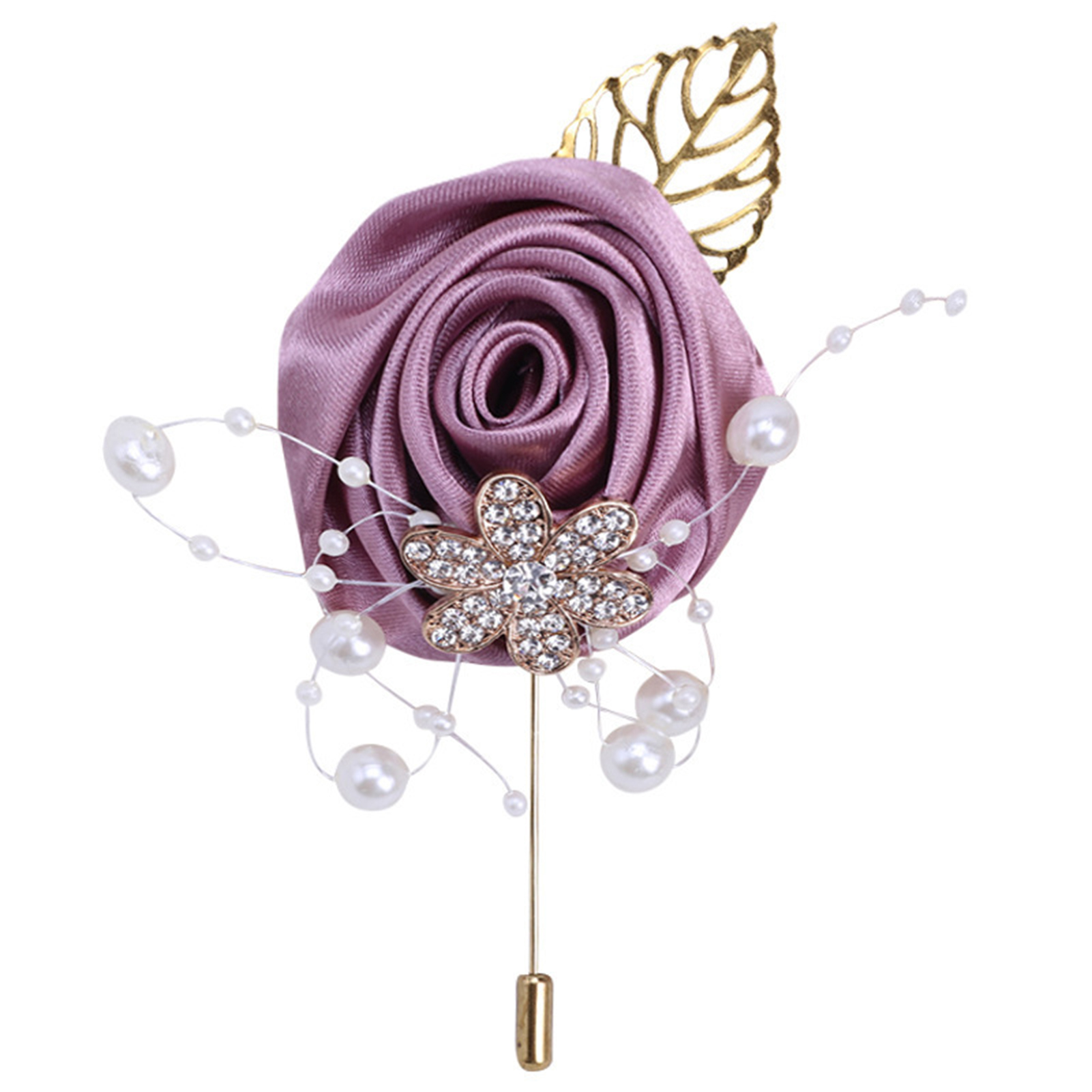 Anvazise Wrist Corsage with Faux Pearl Chain Romantic Realistic Elegant ...