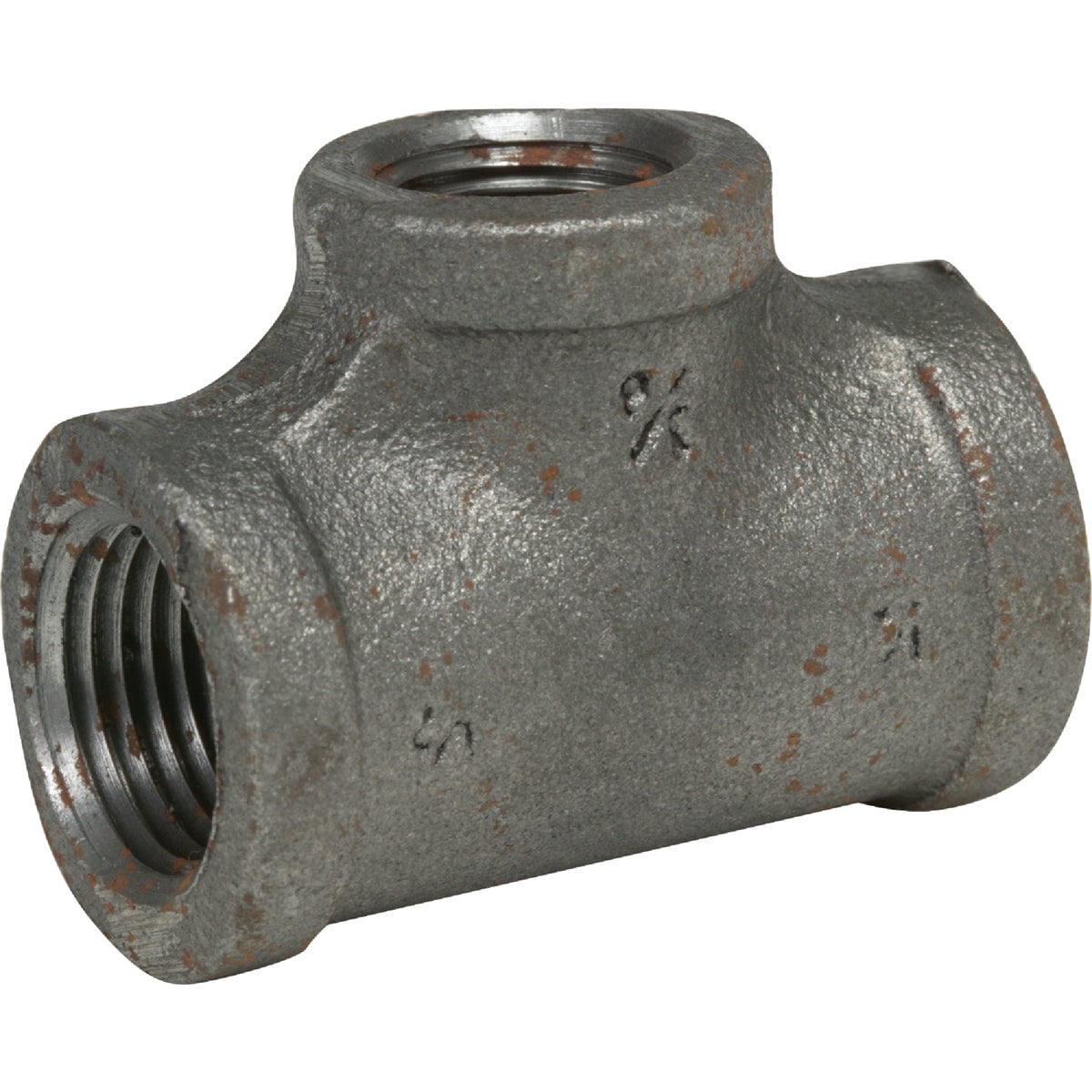 Anvil 8700121505 Malleable Iron Pipe Fitting, Reducing Tee, 3/4" x 1/2 ...