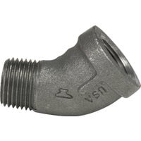 Anvil 8700128302, Malleable Iron Pipe Fitting, 45 Degree Street Elbow ...