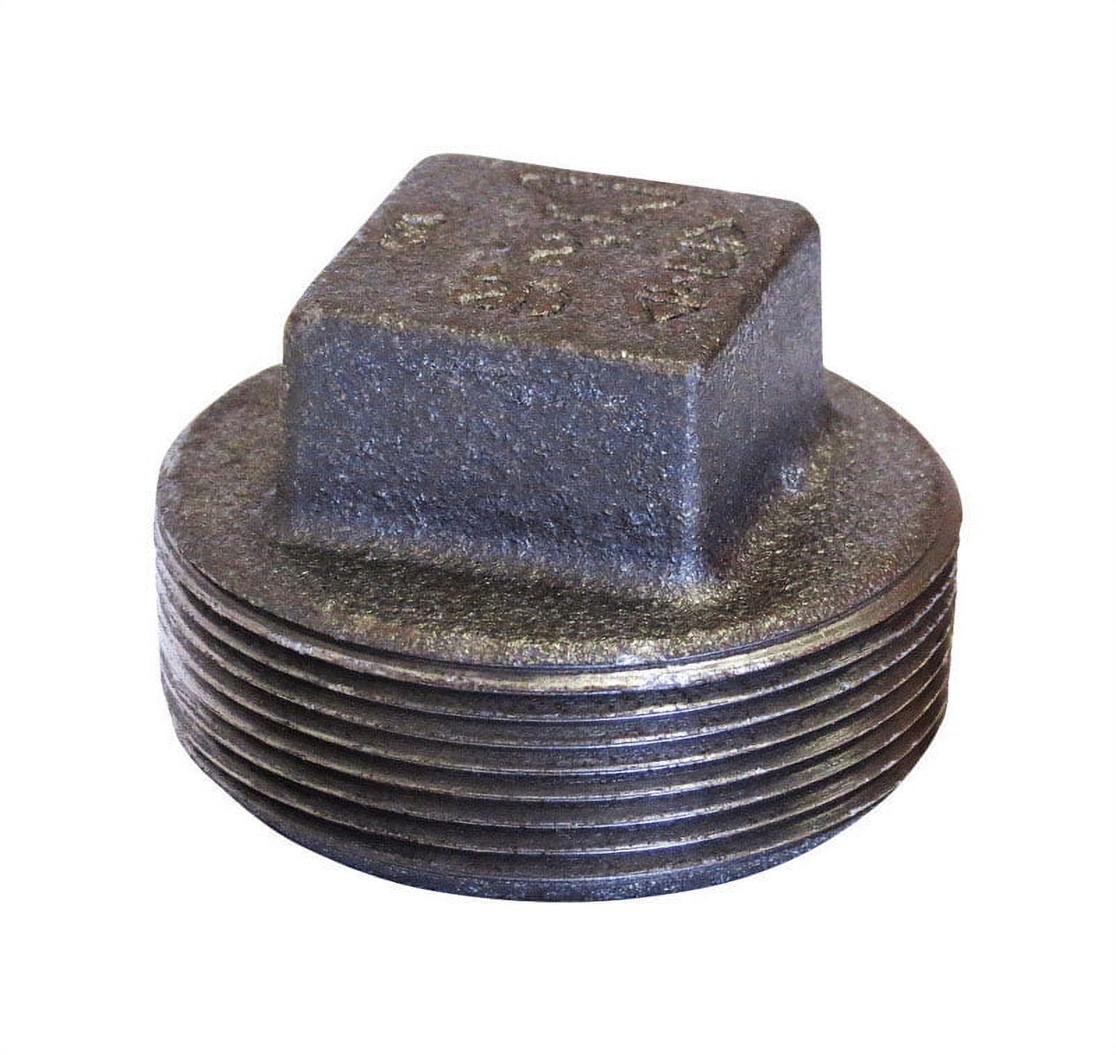 Anvil 8700159257 Black Malleable Iron Square Head Plug 1/2 in. NPT Male ...