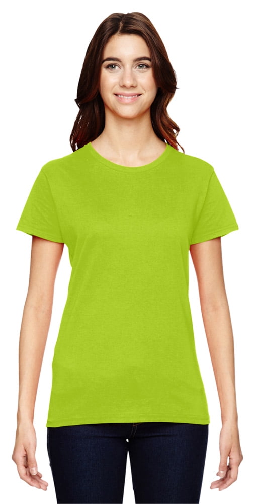 Anvil 880 Ladies Lightweight T-Shirt - Neon Orange - Large - Walmart.com