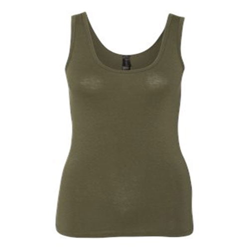 Anvil Ladies' Stretch Tank - CITY GREEN - M - Walmart.com