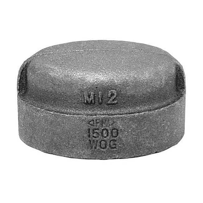 Anvil Cap Cap, 1-1/4" Pipe, FNPT, Malleable Iron, Class 150 0318900644 ...