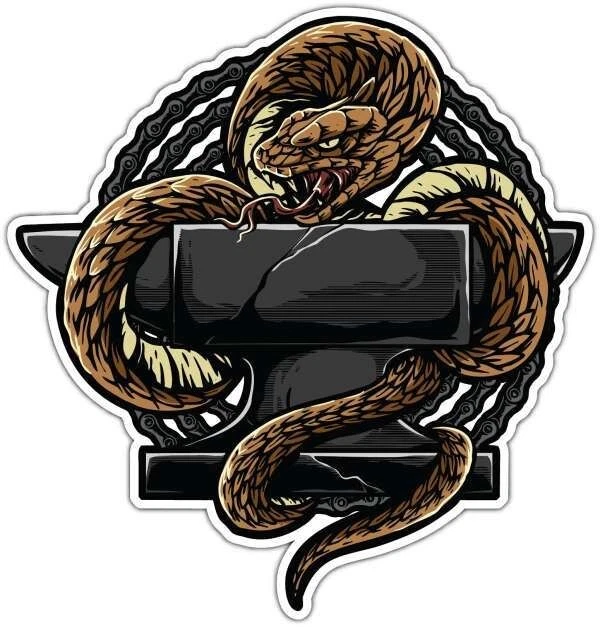 Anvil Snake Blacksmith Metalwork Car Window Stickerphone Decal Water ...