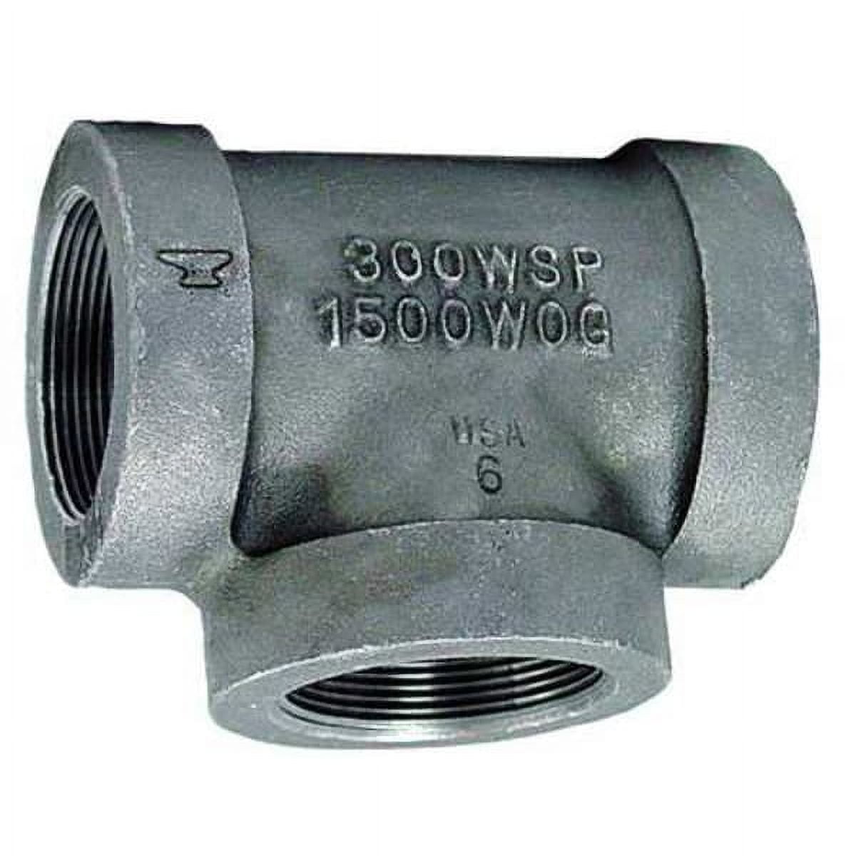 Anvil Tee, Malleable Iron, 2 in Pipe Size,FNPT 0310517008 - Walmart.com