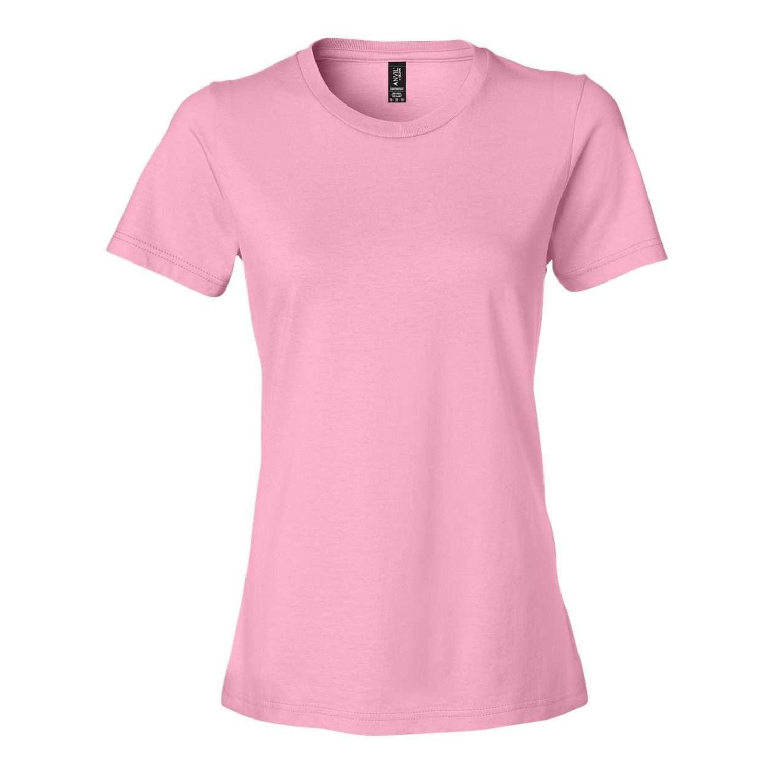 Anvil Women's 100% Combed Ring Spun Cotton T-Shirt. 880 - Walmart.com