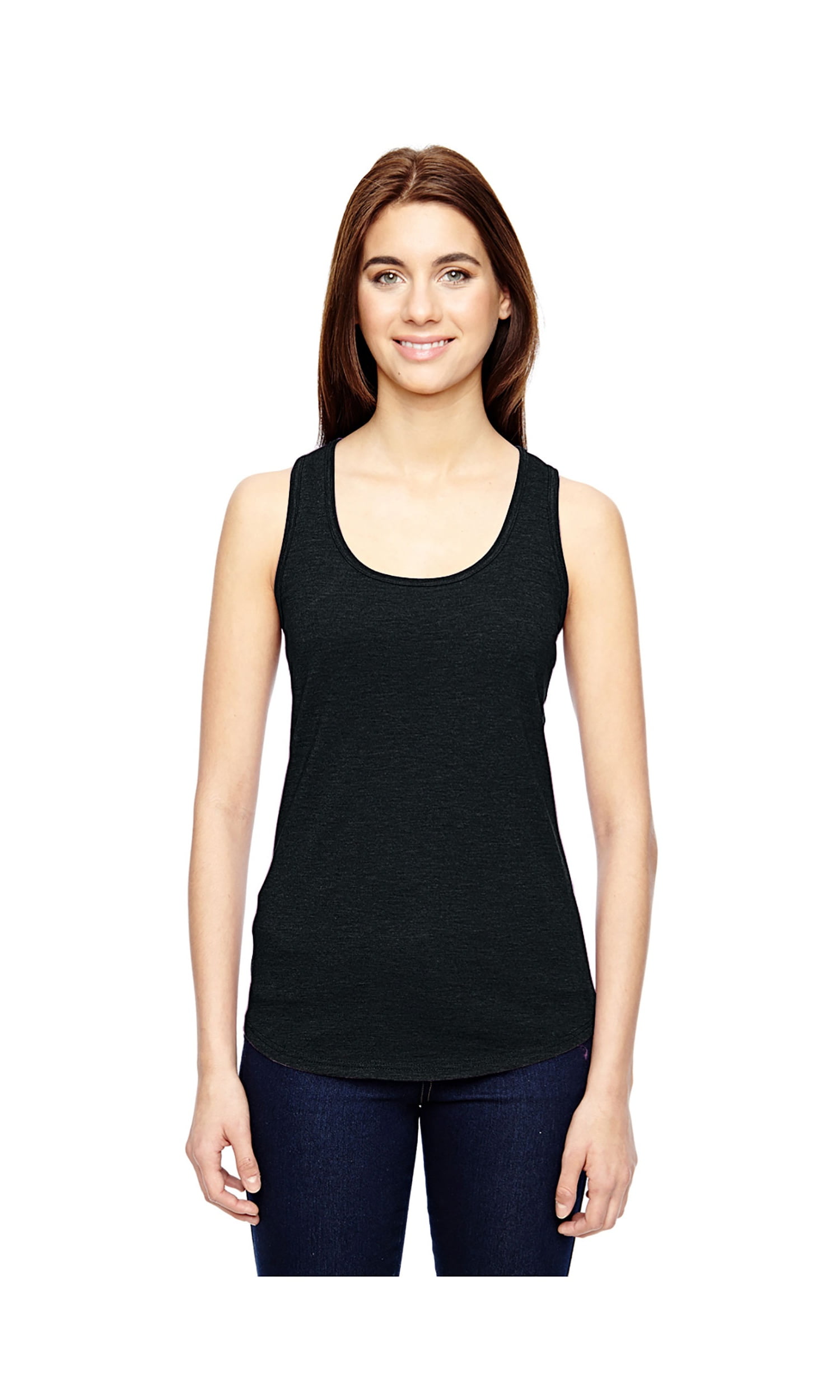 Anvil Women's Double Needle Curved Bottom Hem Tank, Style 6751L ...