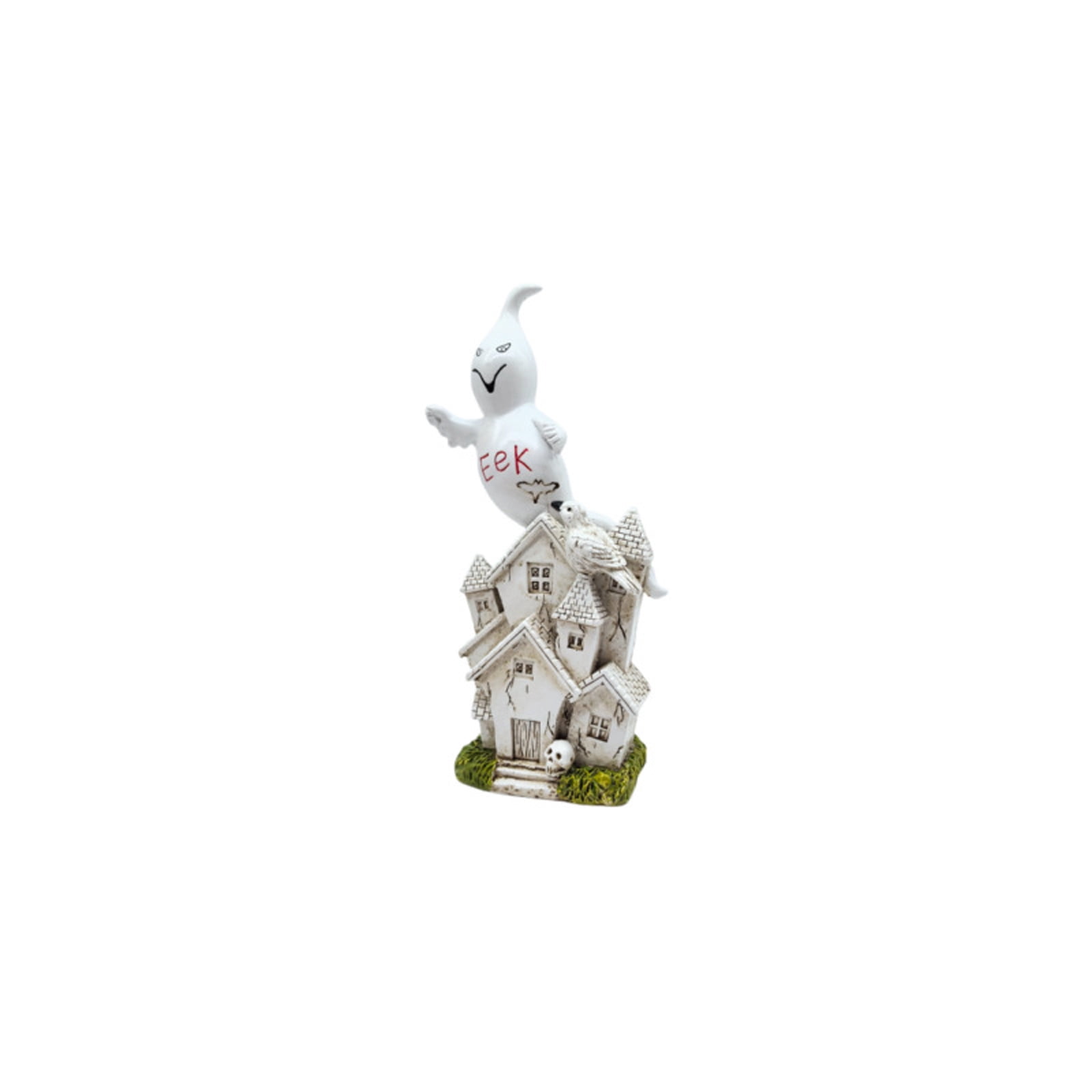 Anvora 8 Inch Halloween Ghost Figurine Resin, Haunted House Eek Ghost ...