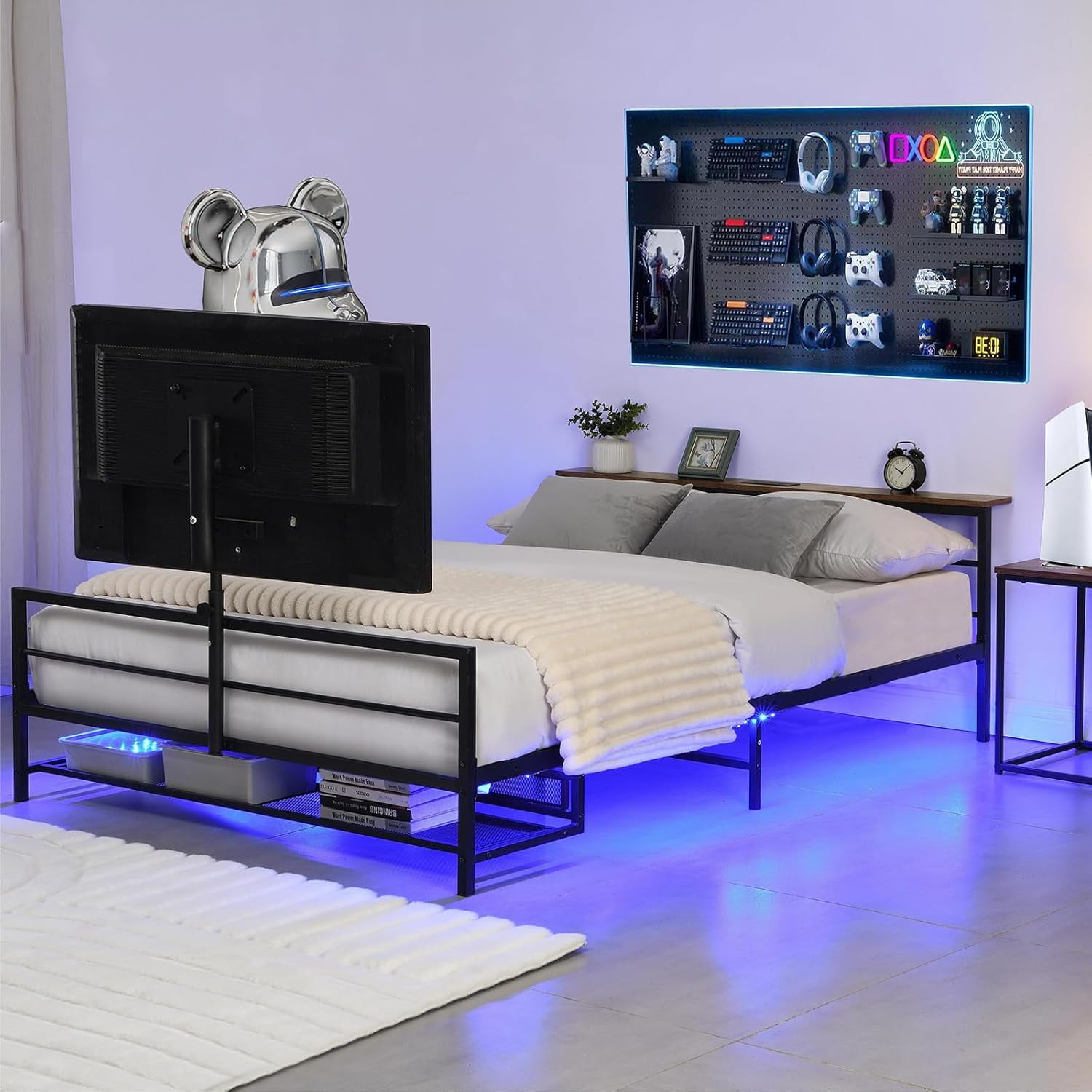 4. Choosing the Right Bed Frame with TV Stand for Your Bedroom - Nicole ...