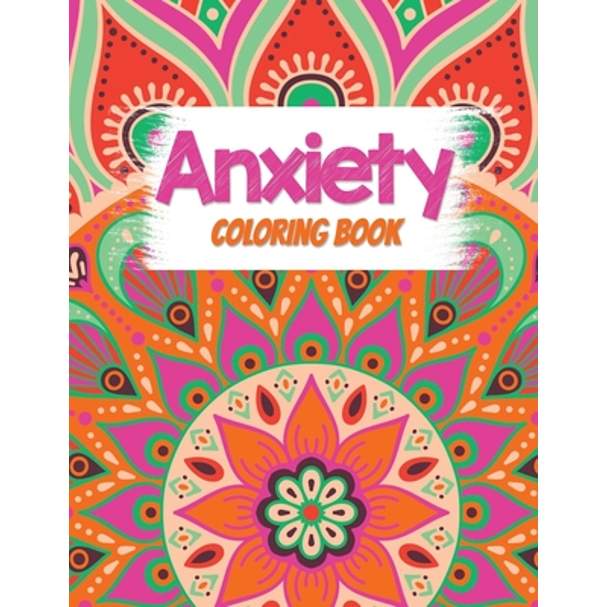 Pre-Owned Anxiety Coloring Book: Adults Stress Releasing Coloring book ...