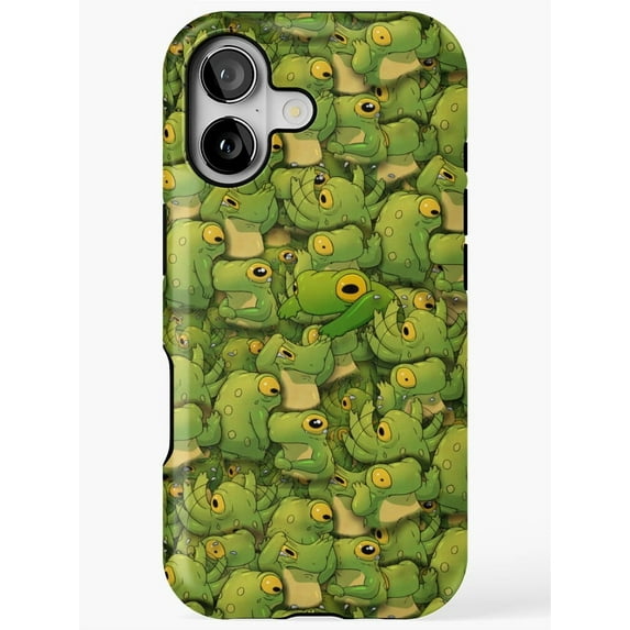 Anxiety Frog Cute Asian Style Phone Case for iPhone 11 12 13 14 15 16 ...