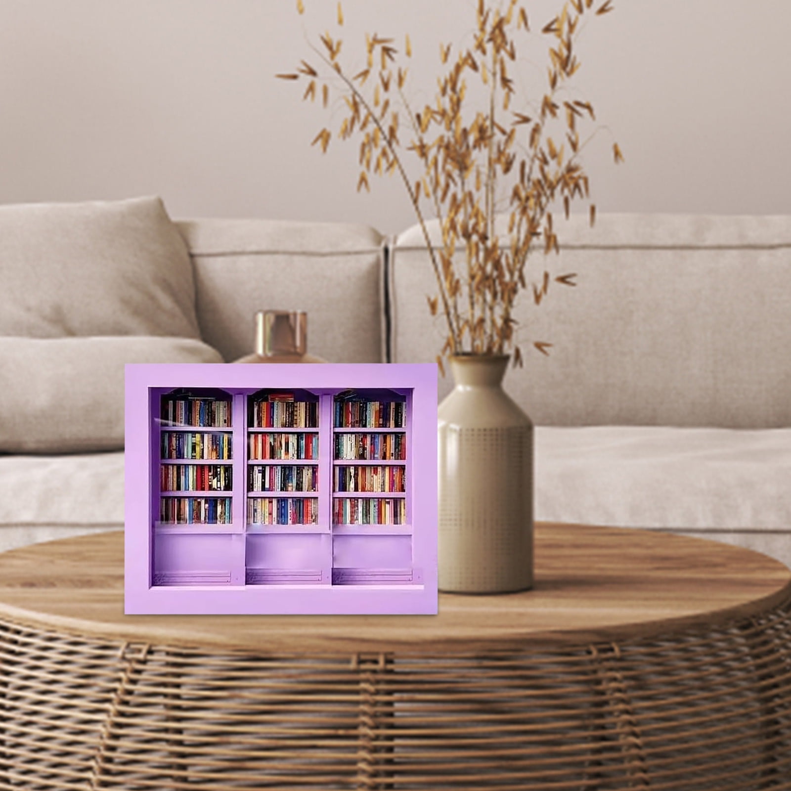 Anxiety Mini Bookshelf for Shake Away Your Anxiety, Small Bookshelf ...