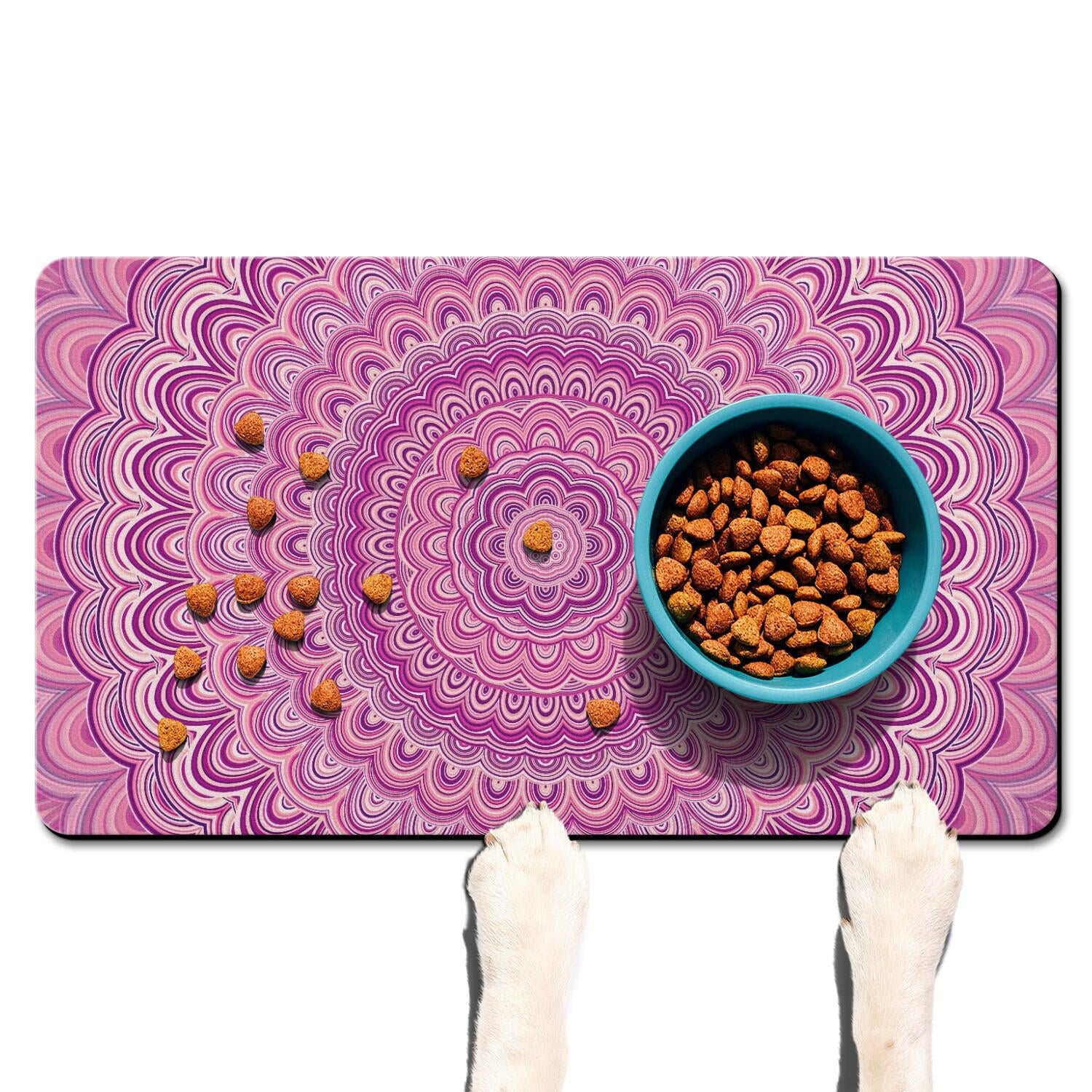 Anxiety Relief Dog Mat - Nature Inspired Psychedelic Design, Waterproof ...