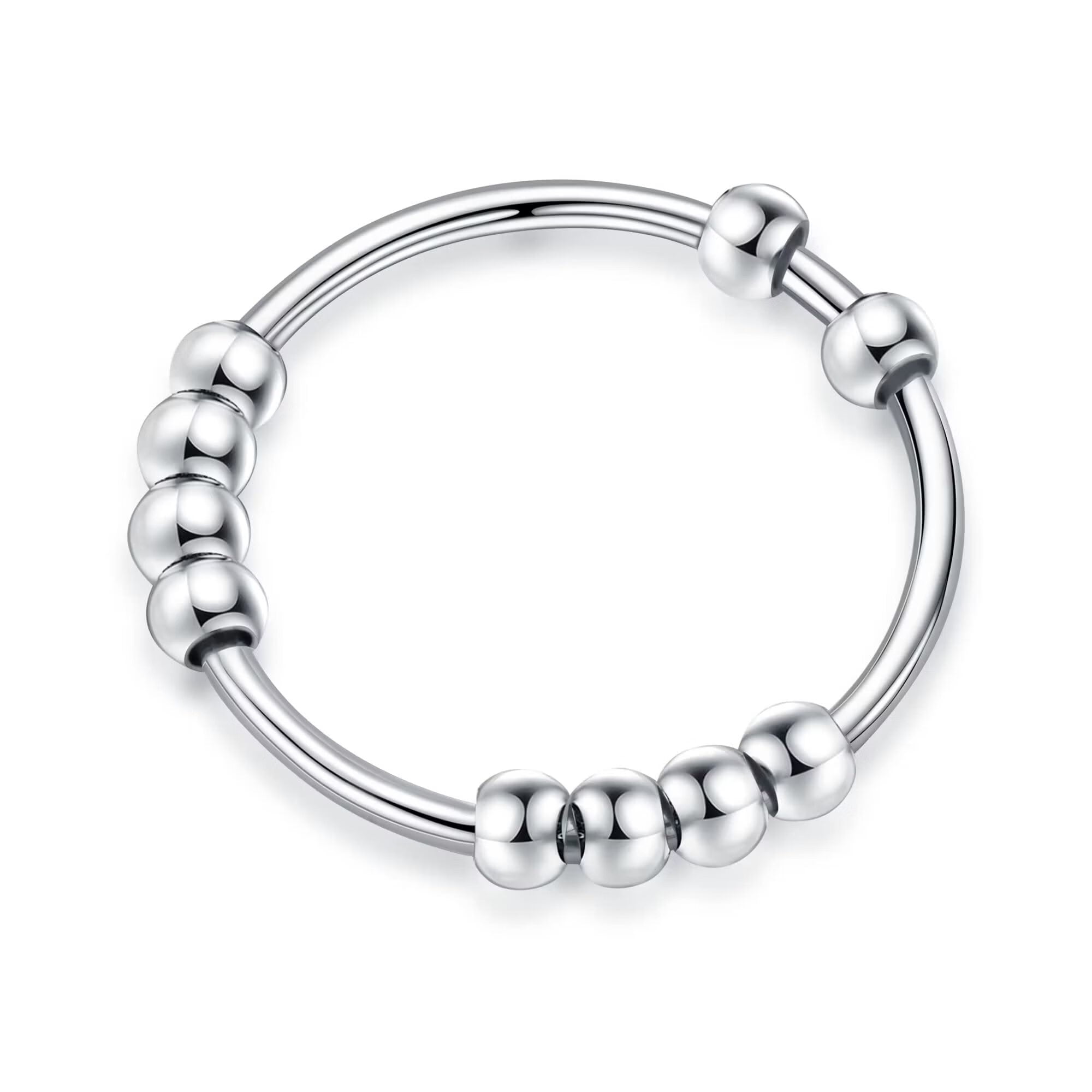 Anxiety Ring for Women Men 925 Sterling Silver Fidget Rings for Anxiety ...