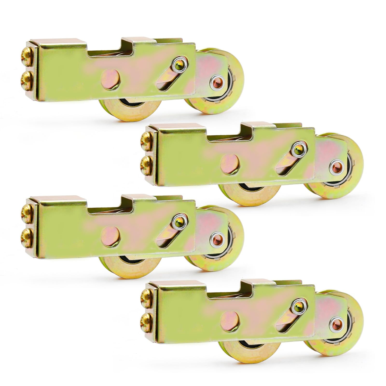 Anxingo 4 Pcs 1-1/4 Inch Sliding Door Rollers Replacement Bear 265 Lbs ...