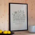 Anxious For Nothing Floral Bible Verse Art: Sage Green Christian Poster ...