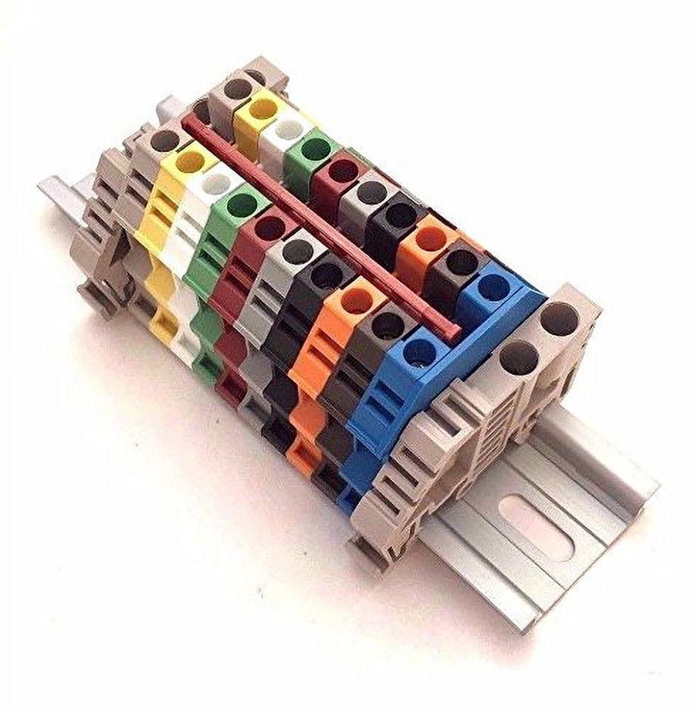 Any Color Power Distribution DK4N 10 Gang Box Connector DIN Rail ...