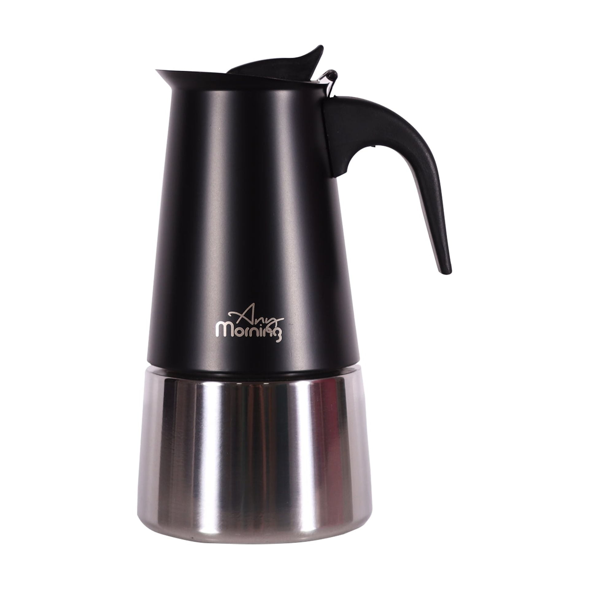 Any Morning Stovetop Espresso Coffee Maker Stainless Steel Induction ...