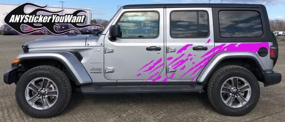 Any Sticker You Want - Jeep Splash Side Graphics Kit Vinyl Decal Wrap ...